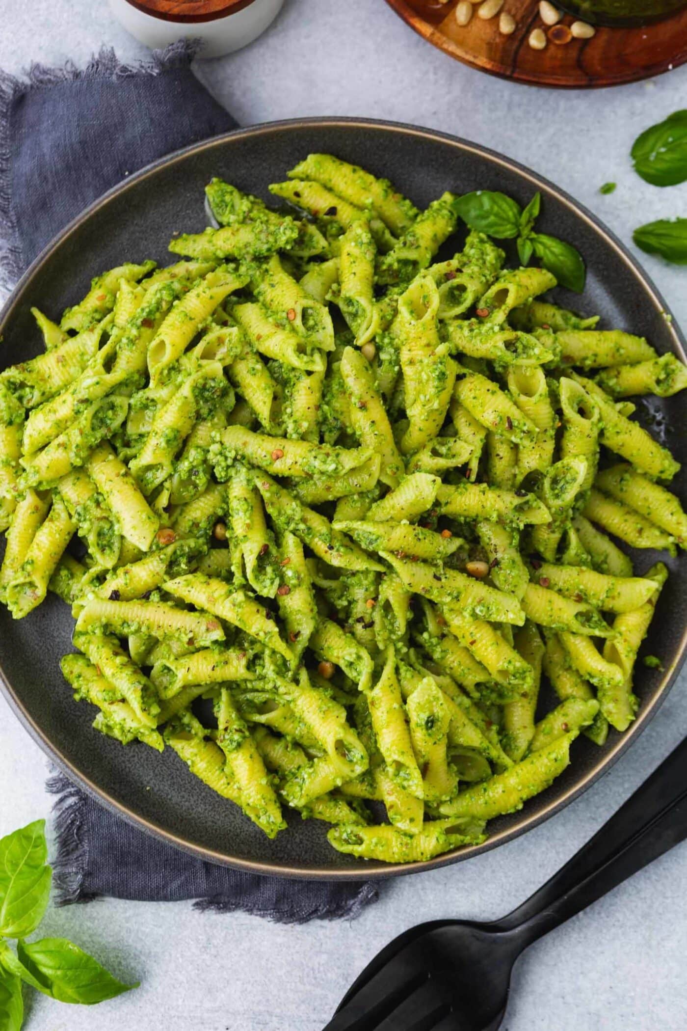 Cheesy Pesto Pasta Recipe (Ready in 20 Minutes!) - Oh Sweet Basil