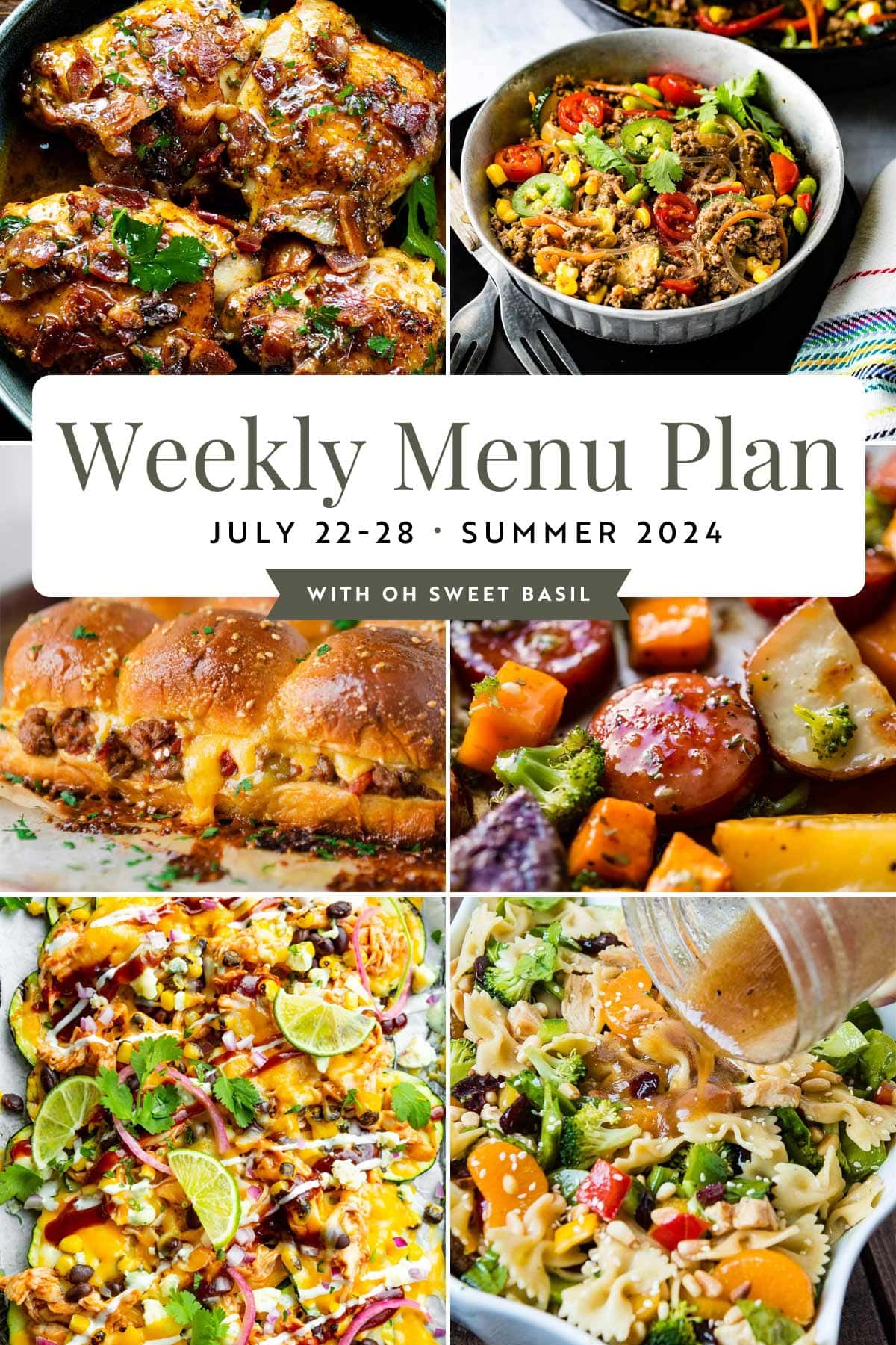 Weekly Menu Plan - Jun. 17 to Jun. 23 - Oh Sweet Basil