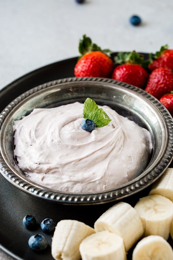 Blueberry Fluff Fruit Dip