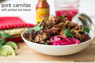 Carnitas with Pickled Red Onions