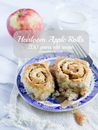 apple pie pull apart bread with maple glaze - oh sweet basil