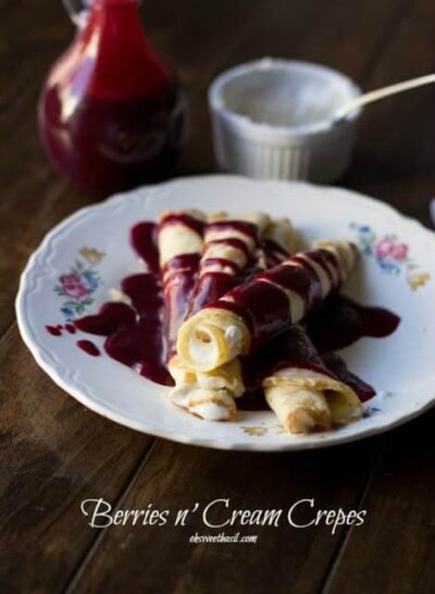 Berries N Cream Crepes