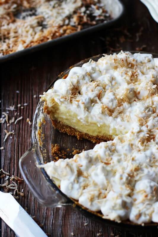 White Chocolate Coconut Cream Pie