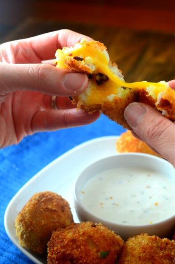 Cheesy Loaded Potato Bombs