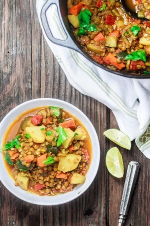 One-Pot Vegetables and Lentil Recipe