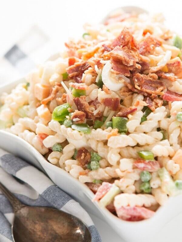 Traditional Seven Layer Salad Recipe - Oh Sweet Basil