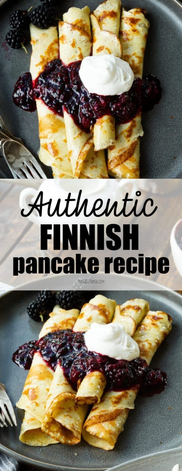 Authentic Finnish Pancakes Recipe Video