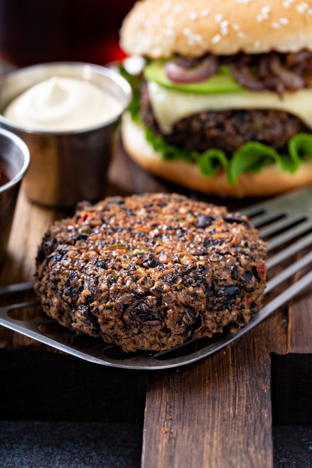 The Yummiest Homemade Black Bean Burger