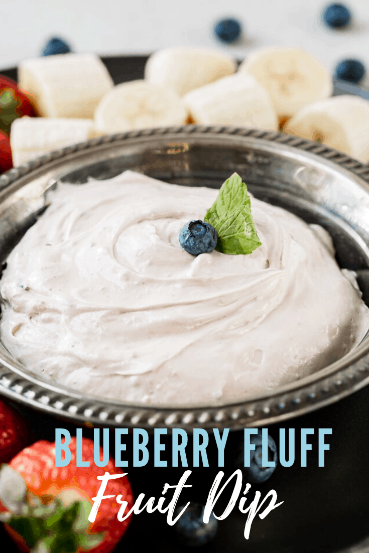 Blueberry Fluff Fruit Dip