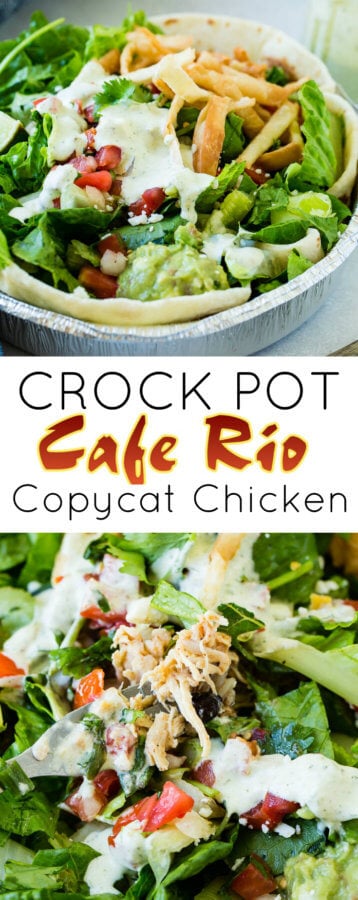 Crock Pot Cafe Rio Chicken Copycat