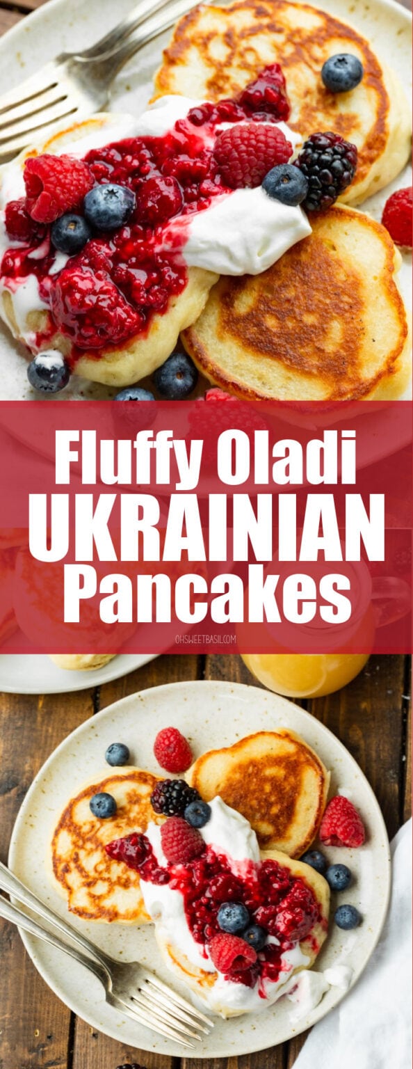 Fluffy Oladi Ukrainian Pancakes [+Video]