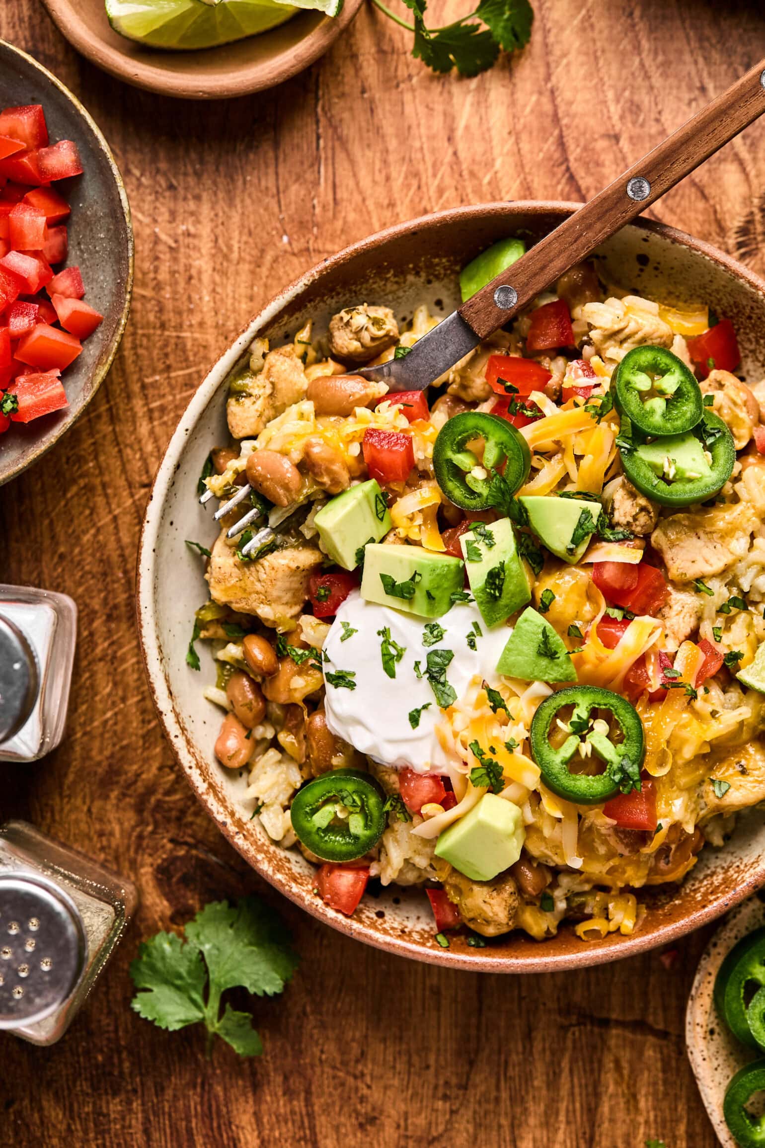 Mexican Chicken Burrito Bowl - Oh Sweet Basil