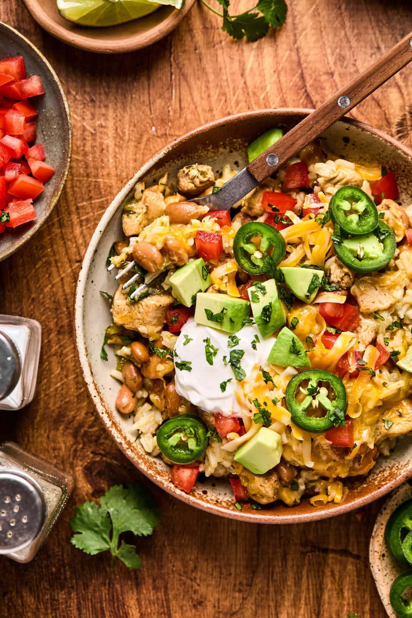 Mexican Chicken Burrito Bowl - Oh Sweet Basil