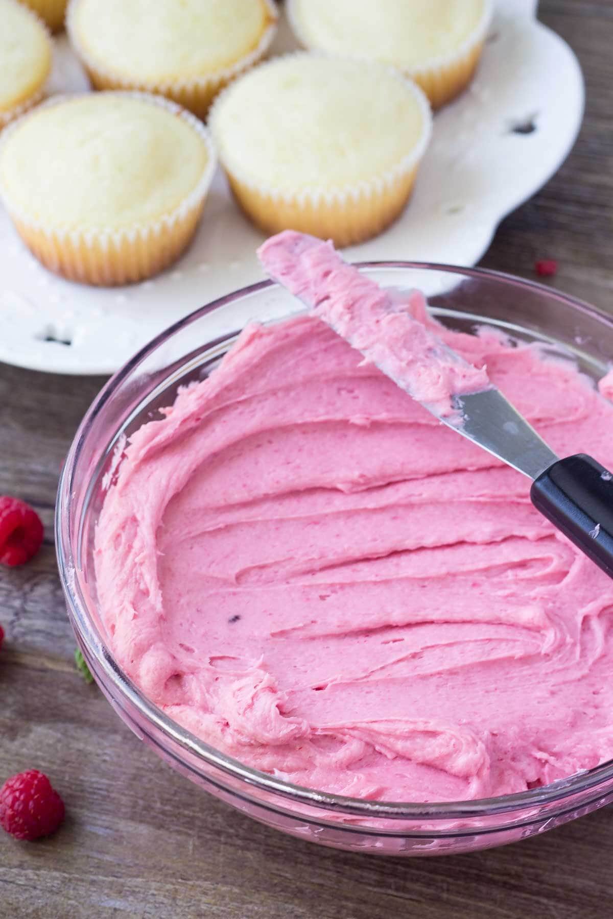Fluffy Raspberry Lime Cupcakes