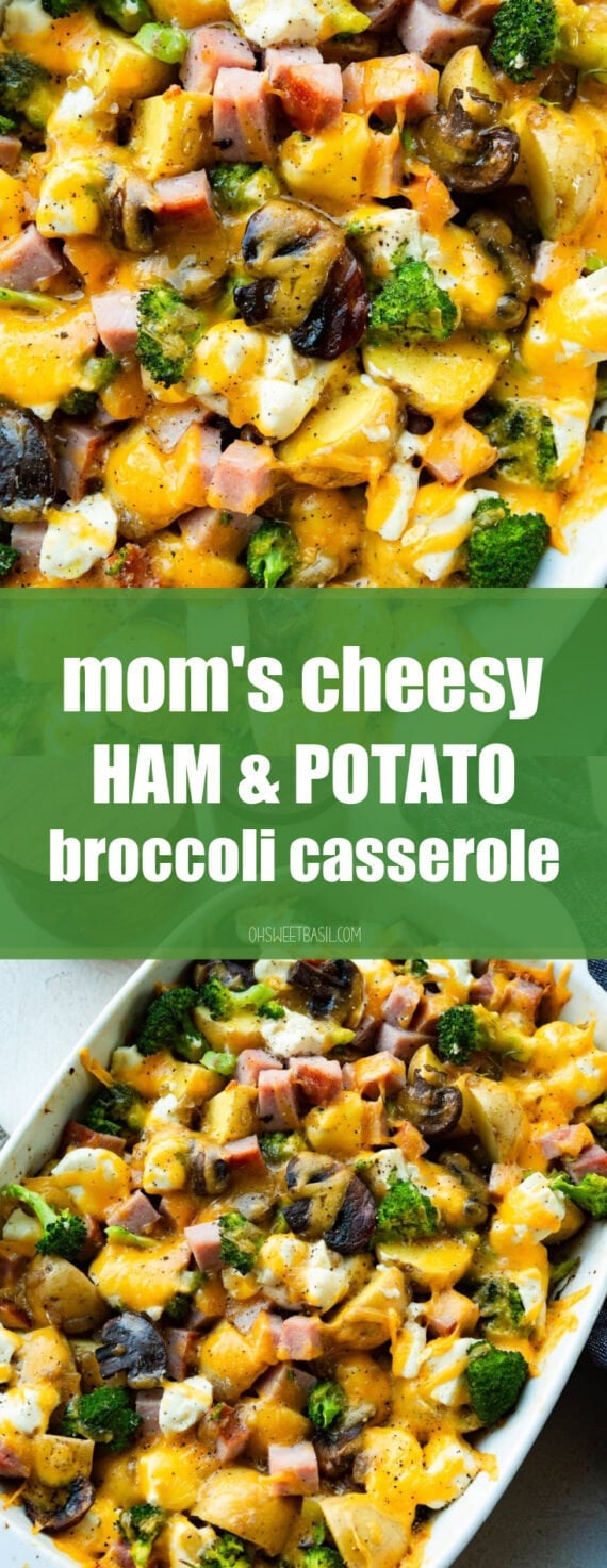 Mom's Cheesy Ham and Potato Broccoli Casserole [+Video]