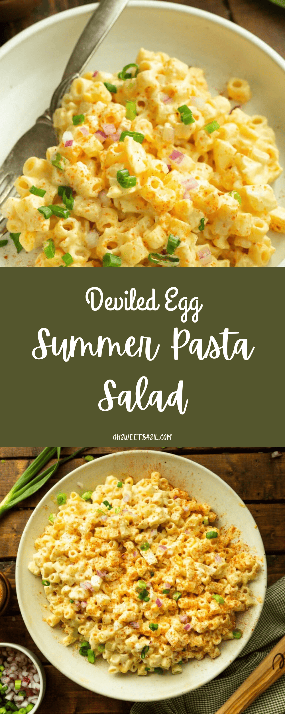 Deviled Egg Summer Pasta Salad