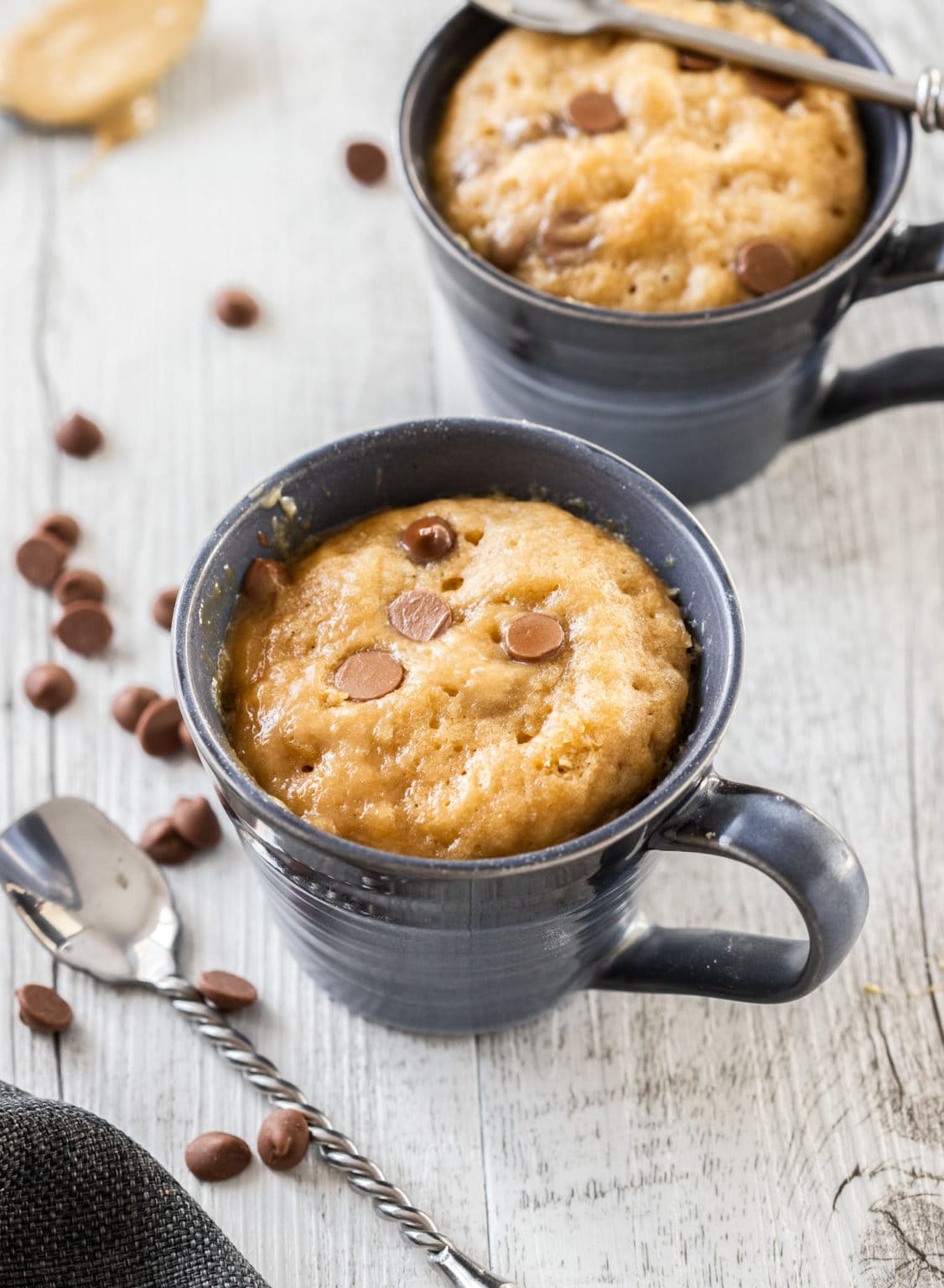 5-Minute Peanut Butter Mug Cake Recipe - Oh Sweet Basil