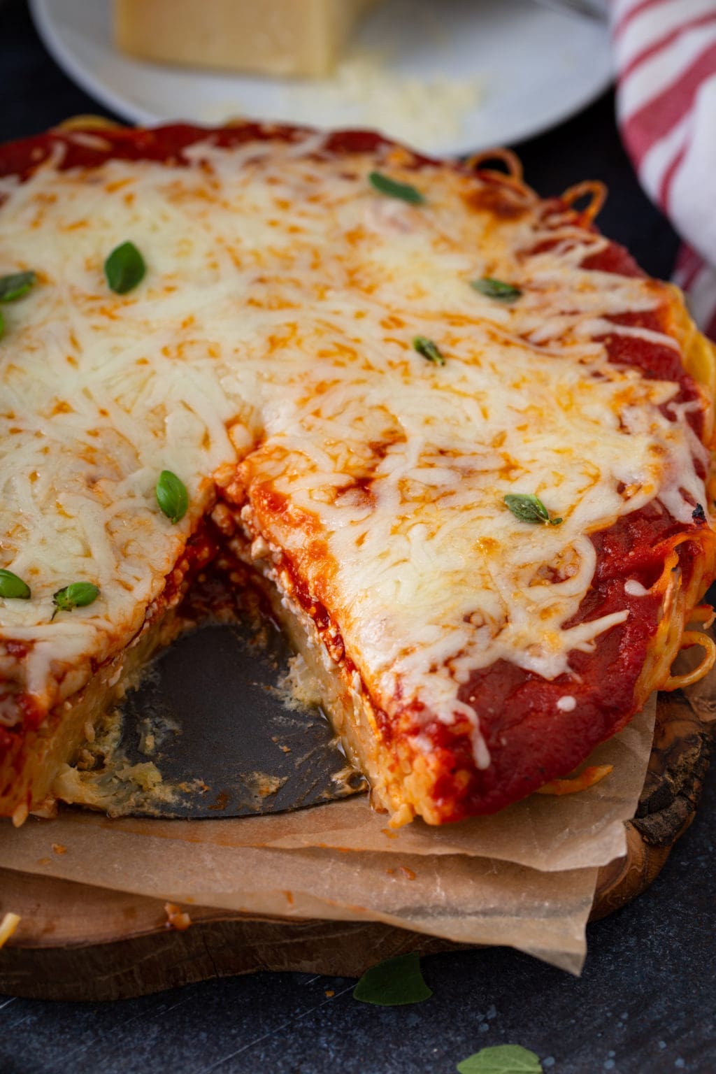 Baked Spaghetti Pie - Oh Sweet Basil