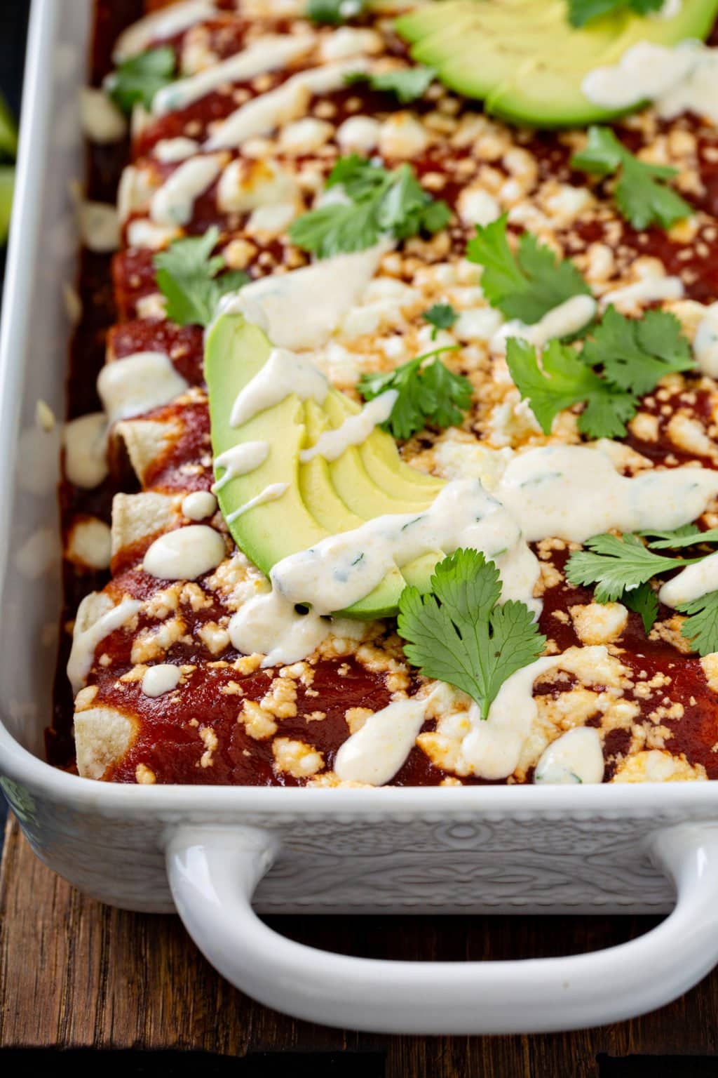 Sweet Potato Enchiladas with Sweet Corn Crema