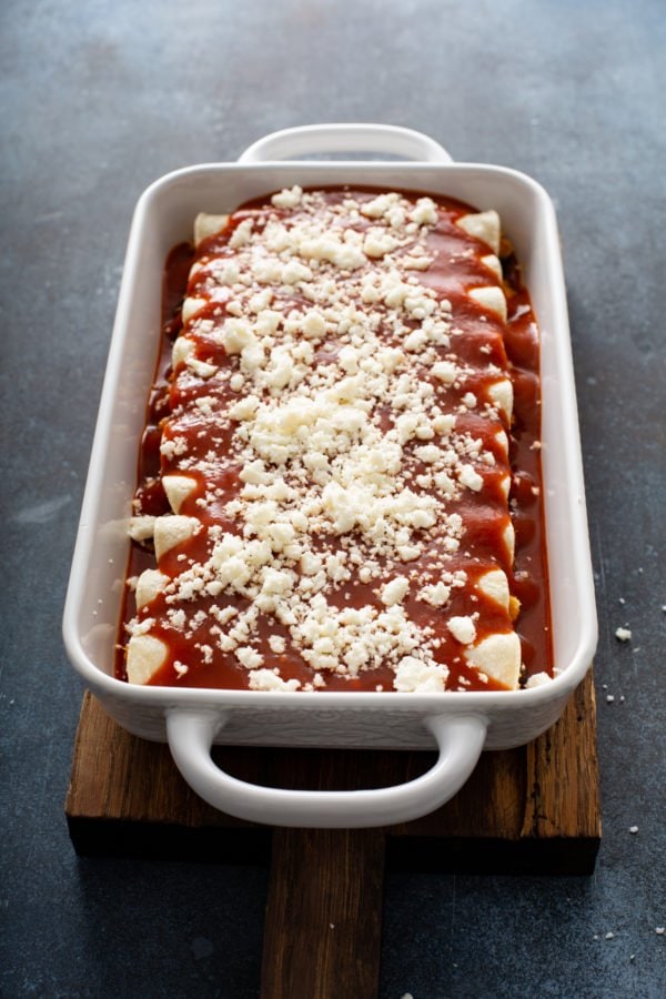Sweet Potato Enchiladas with Sweet Corn Crema