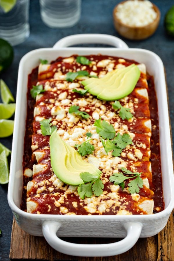 Sweet Potato Enchiladas with Sweet Corn Crema