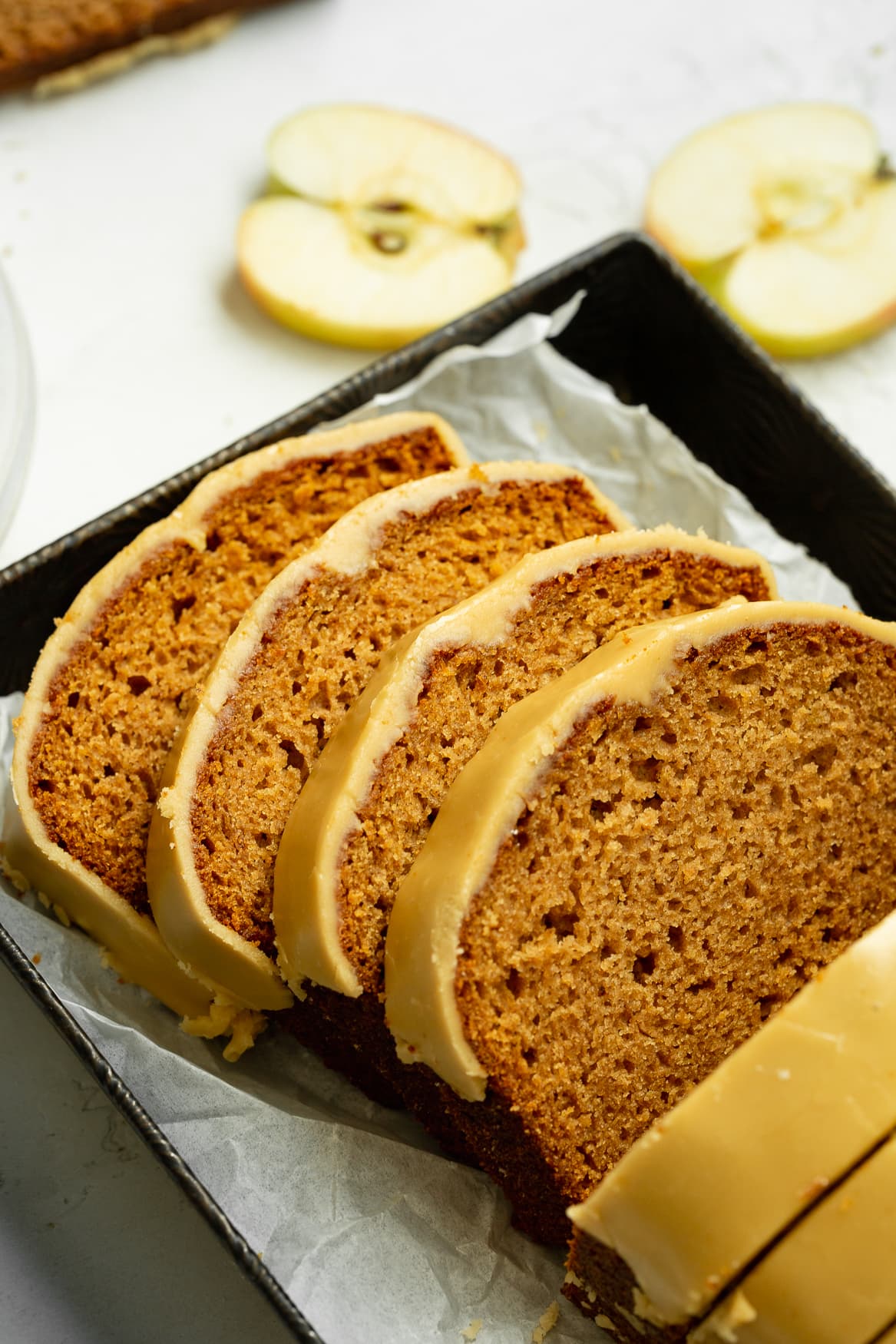 Apple Bread with Brown Sugar Icing [+Video]