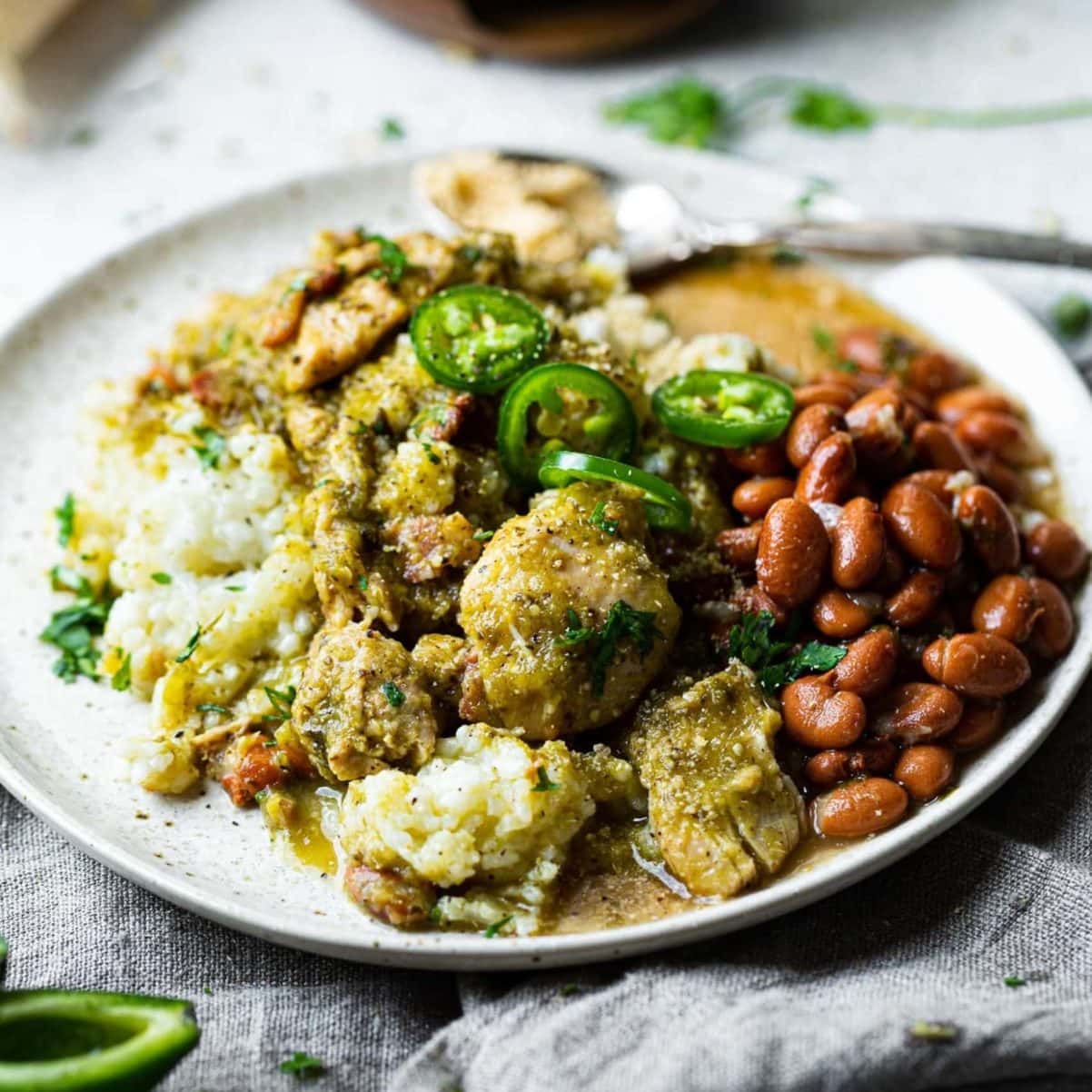 Chicken Chile Verde - Oh Sweet Basil