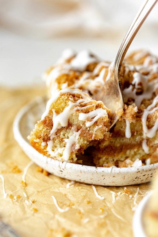 Better Than Starbucks Iced Coffee Cake - Oh Sweet Basil