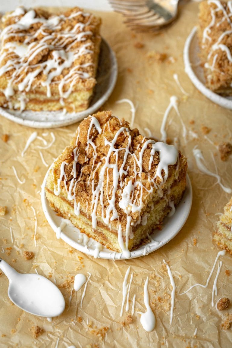 Better Than Starbucks Iced Coffee Cake - Oh Sweet Basil