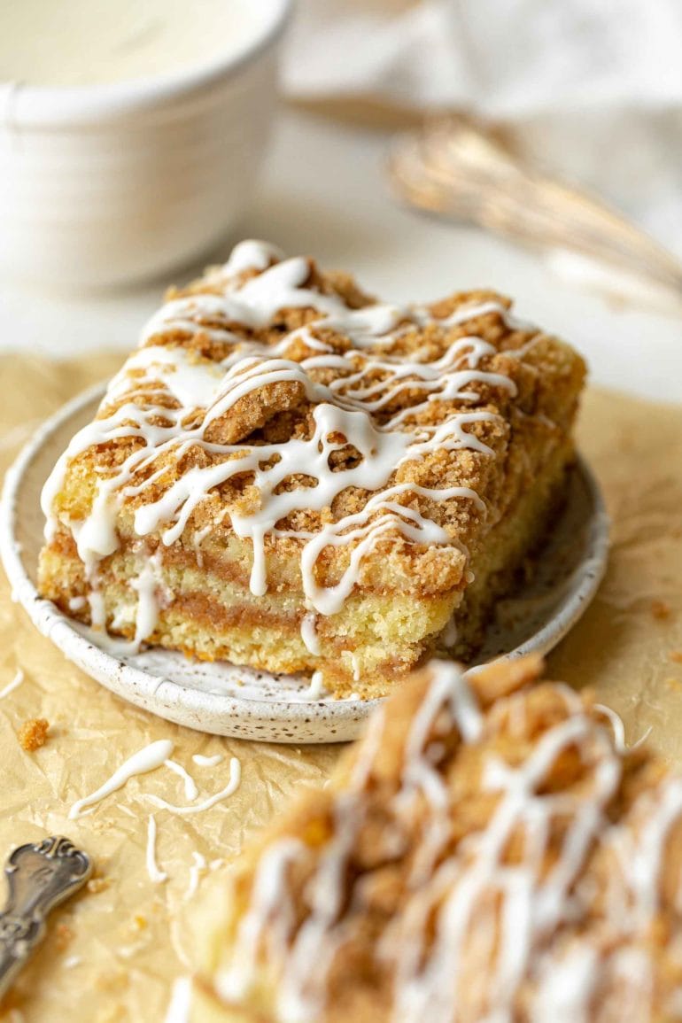 Better Than Starbucks Iced Coffee Cake - Oh Sweet Basil
