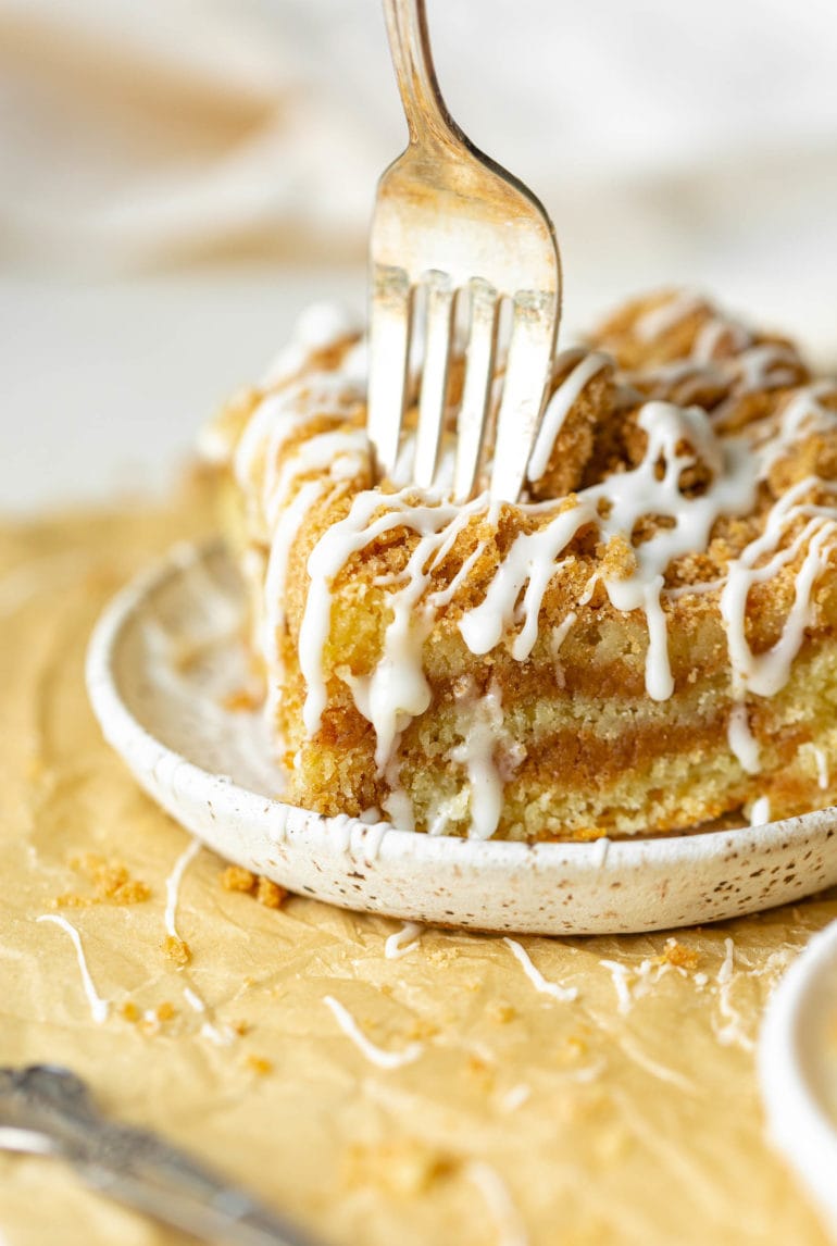 Better Than Starbucks Iced Coffee Cake - Oh Sweet Basil