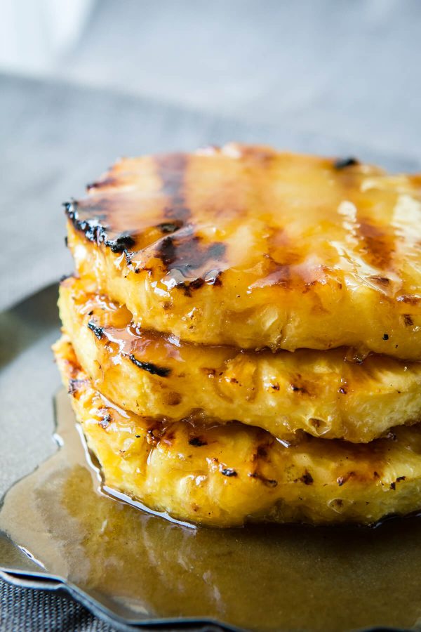 Brown Sugar Grilled Pineapple (So Easy!) - Oh Sweet Basil