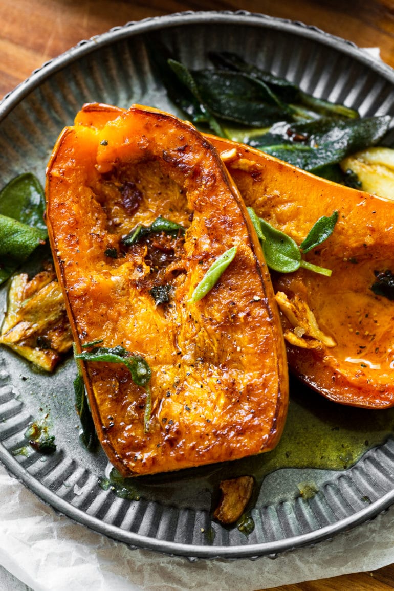 Browned Butter Sage Honeynut Squash - Oh Sweet Basil