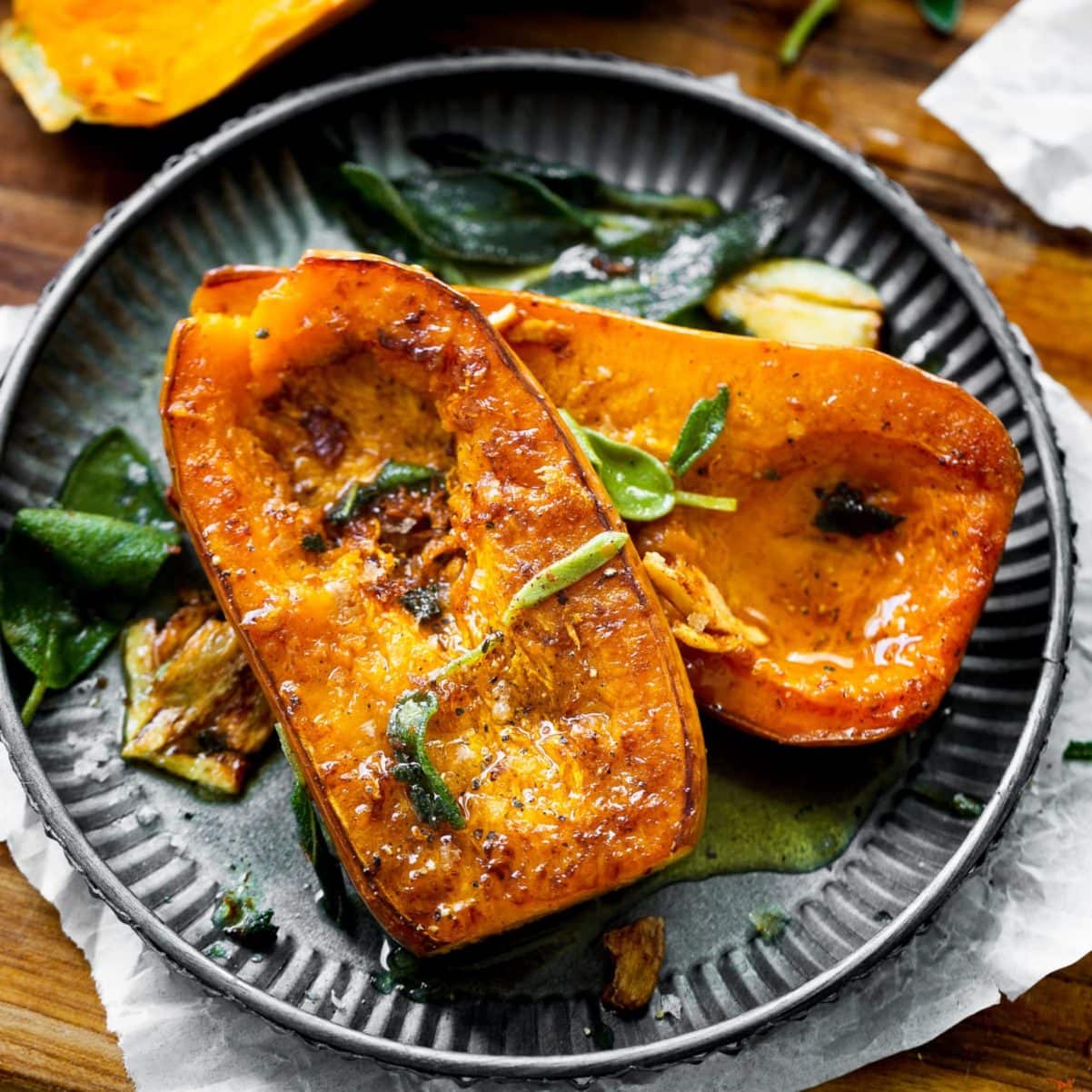 Browned Butter Sage Honeynut Squash - Oh Sweet Basil