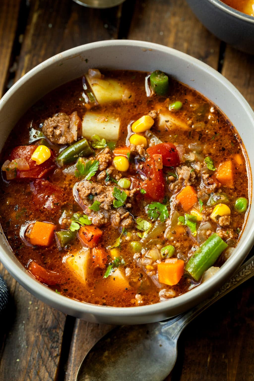 Easy Ground Beef Vegetable Soup