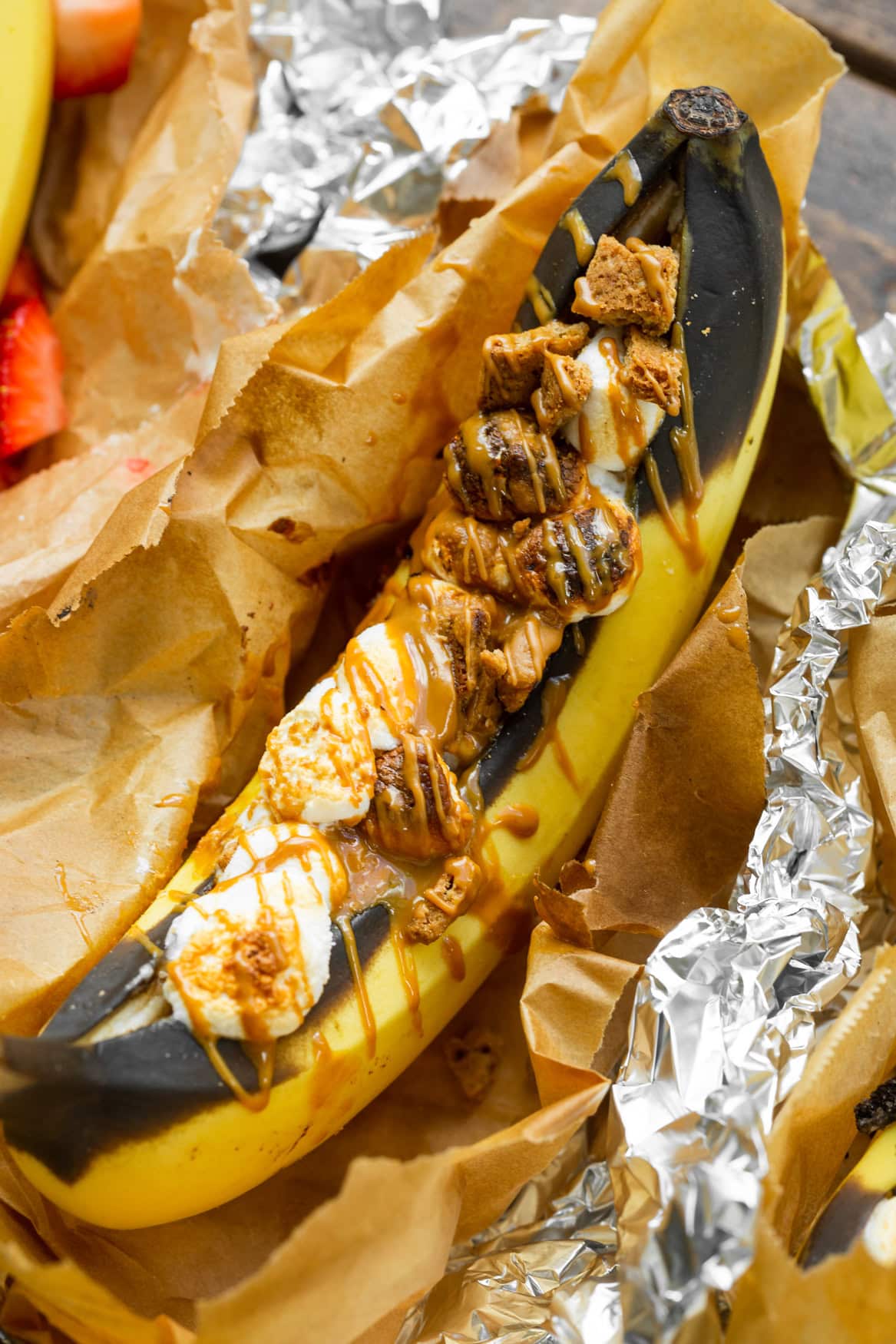 Banana Boats - Our Favorite Campfire Recipe - Oh Sweet Basil