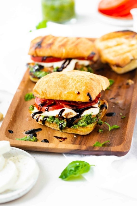 Chicken Caprese Sandwich - Oh Sweet Basil