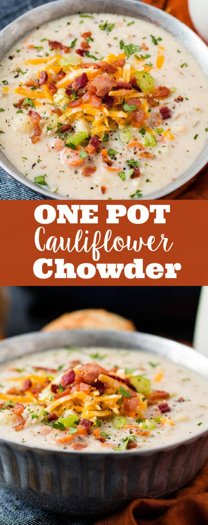 One Pot Cauliflower Chowder Recipe [+ Video]