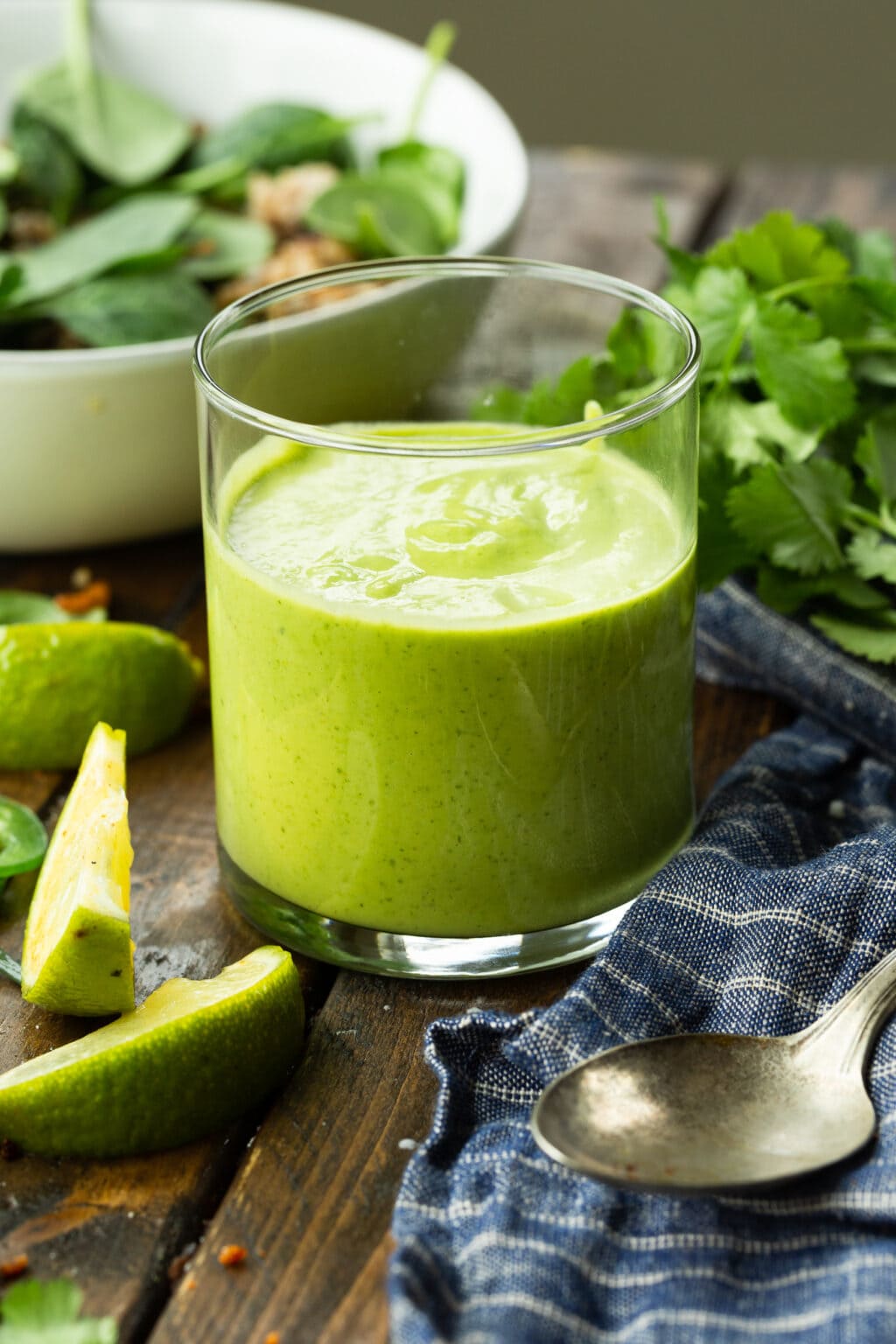Creamy Avocado Cilantro Lime Dressing- Oh Sweet Basil