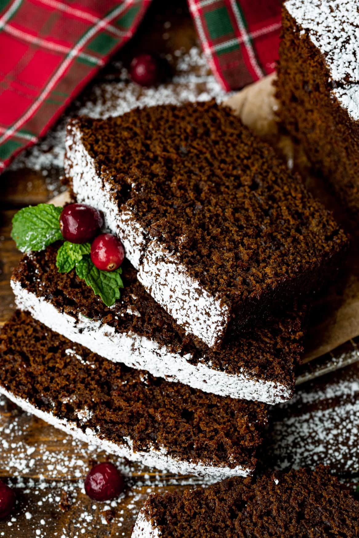 Warm Gingerbread Cake with Lemon Sauce