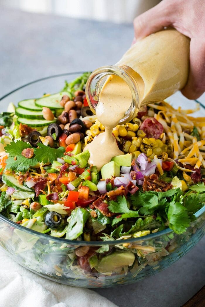 Loaded Cowboy Salad - Oh Sweet Basil