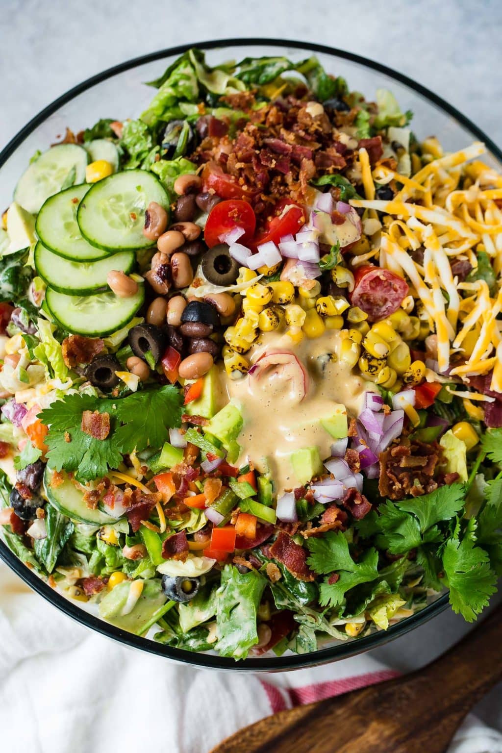 Loaded Cowboy Salad - Oh Sweet Basil
