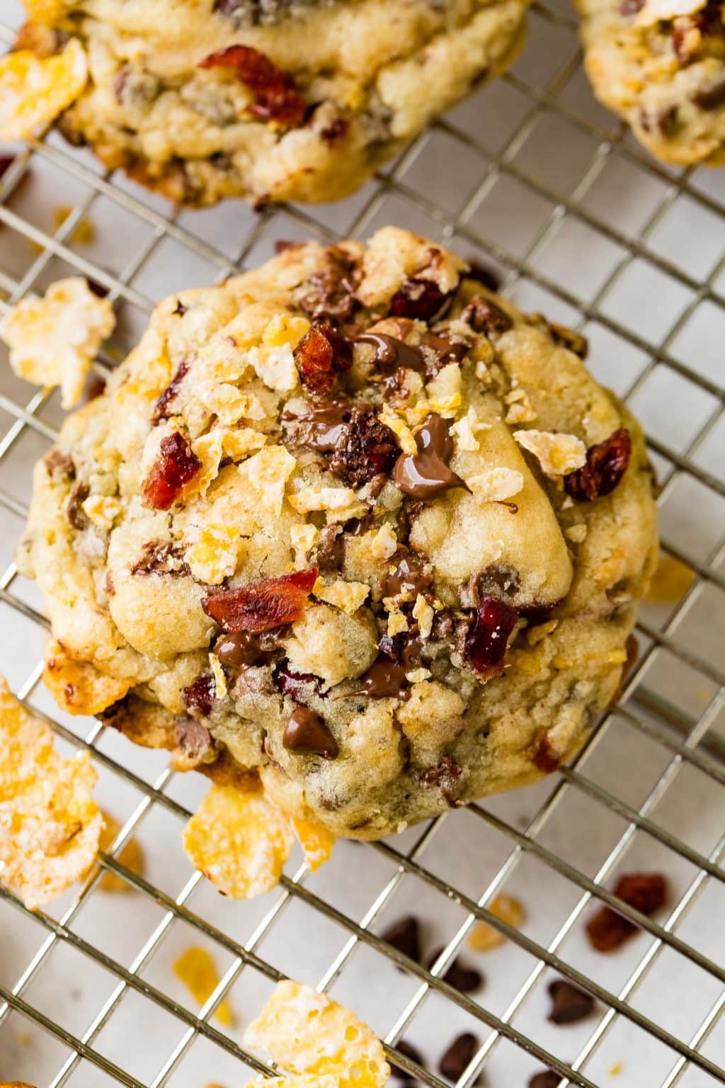 Craisin Frosted Flake Chocolate Chip Cookies - Oh Sweet Basil