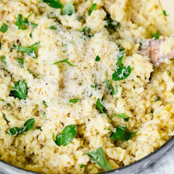 Creamy Garlic Parmesan Orzo Recipe (Quick & Easy!) - Oh Sweet Basil
