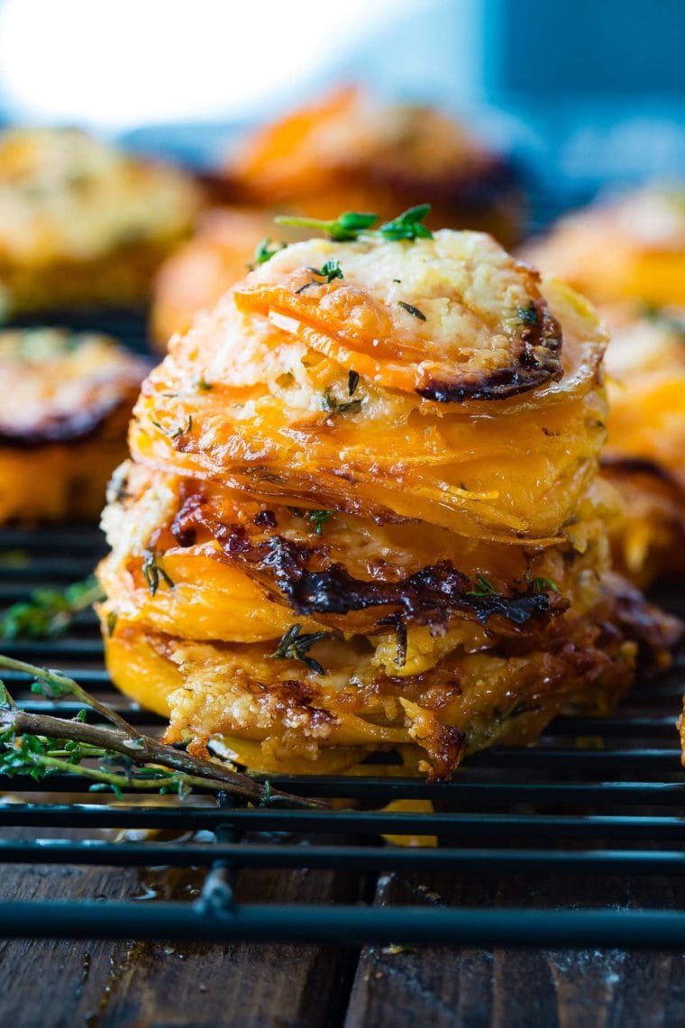 Cheesy Loaded Potato Bombs - Oh Sweet Basil
