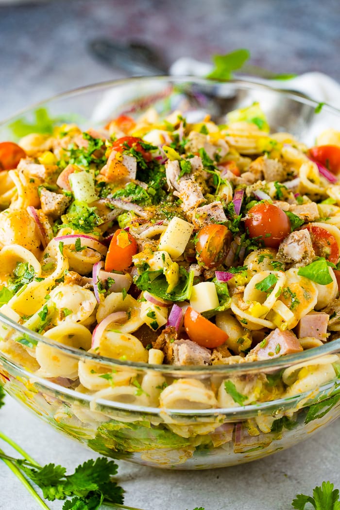 Cuban Pasta Salad - Oh Sweet Basil