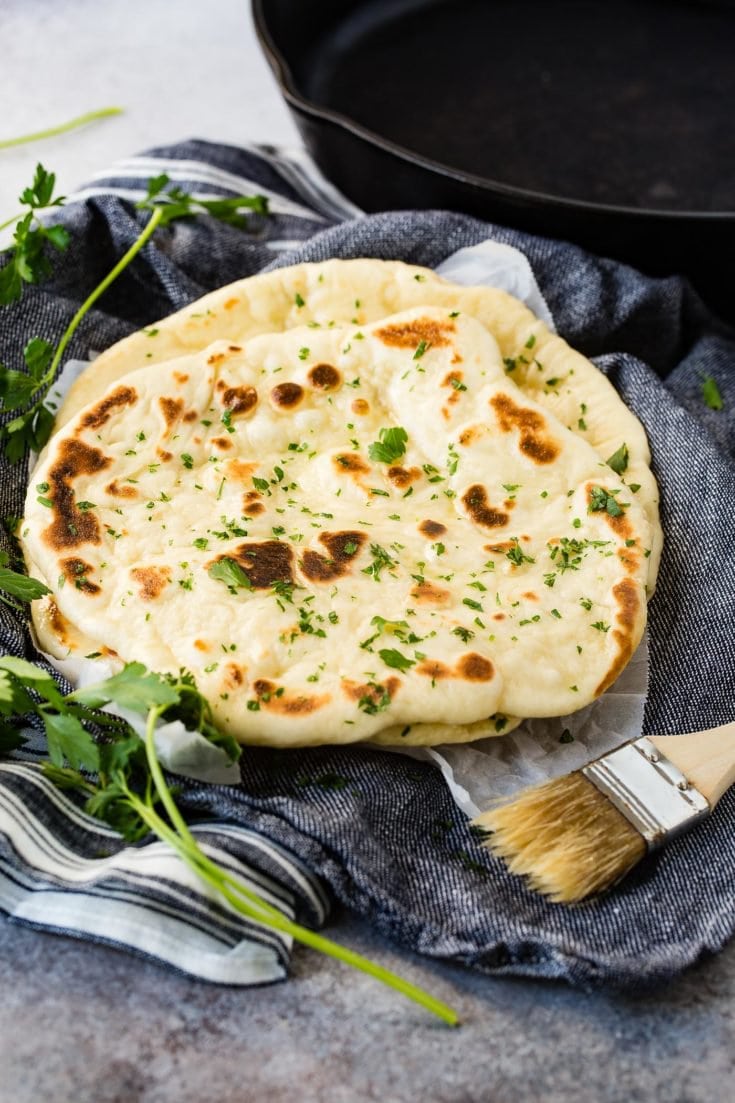 Easy Homemade Naan Recipe - Oh Sweet Basil