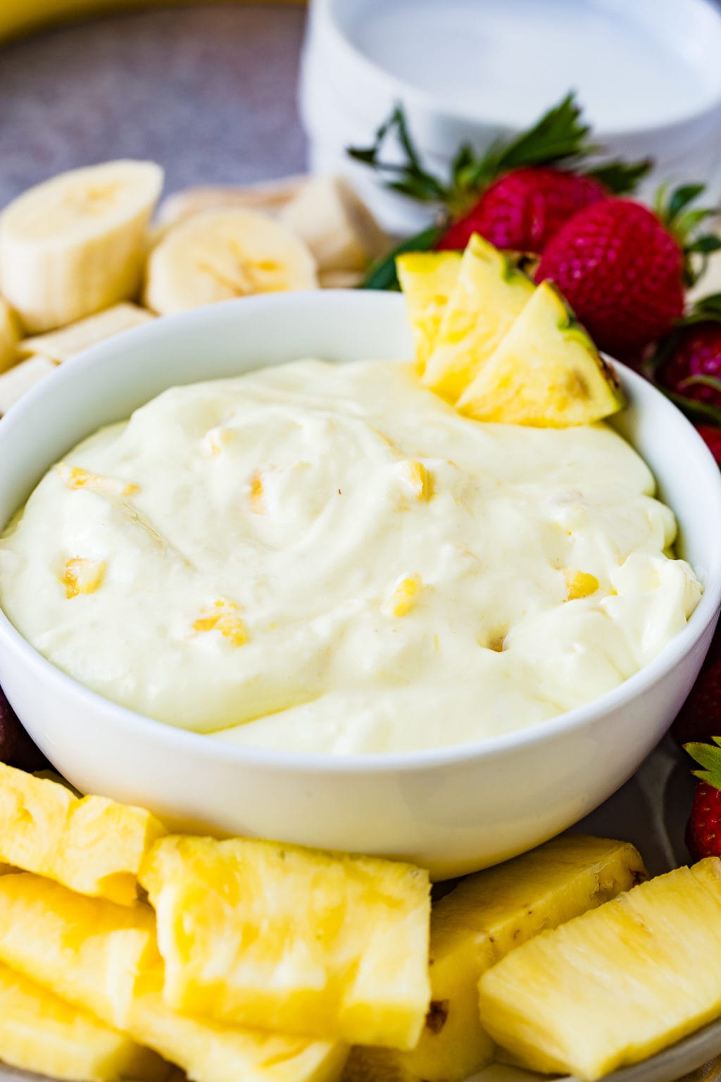 Pineapple Cream Cheese Fruit Dip