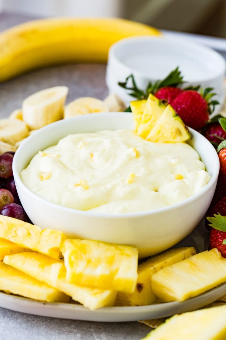 Pineapple Cream Cheese Fruit Dip