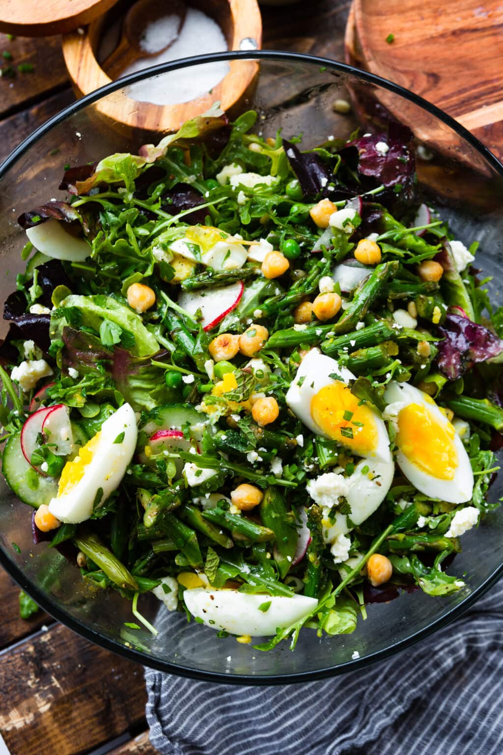 Easy Spring Salad w/ Lemon Vinaigrette- Oh Sweet Basil